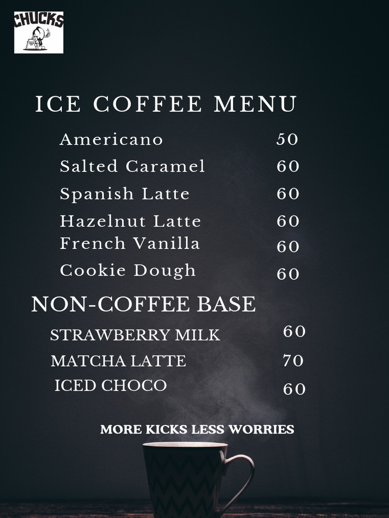 Black Elegant Coffee Menu | PDF
