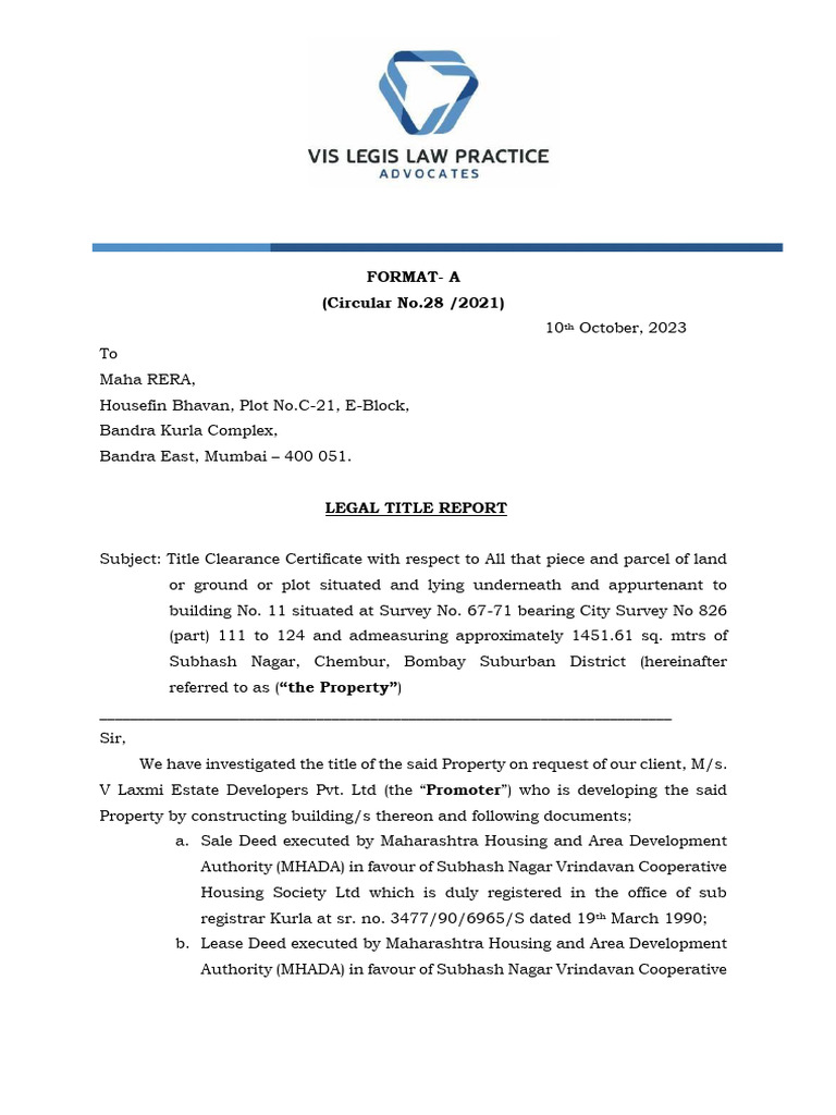 1 Copy of The Legal Title Report | PDF