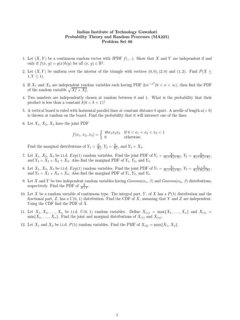 Problem Set 6 | PDF