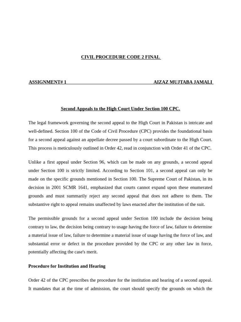 CPC 2 Final Assignment | PDF