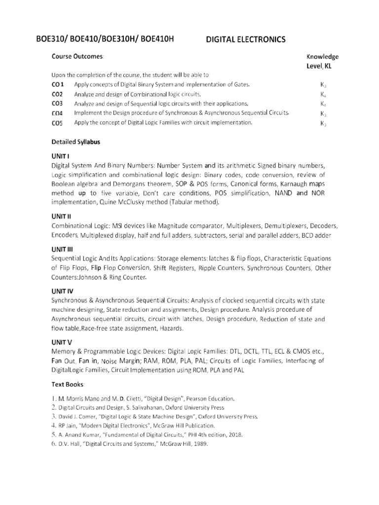 Digital Electronics | PDF