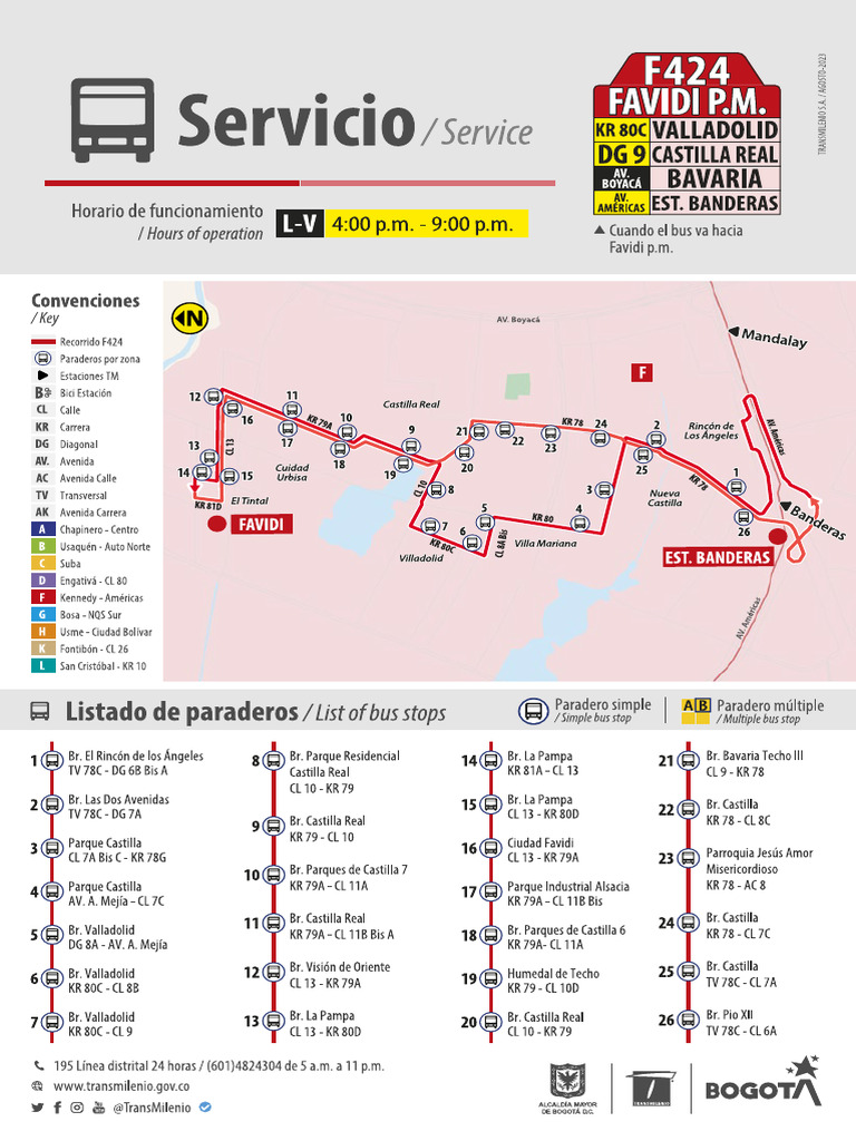 Plegable Ruta F424 | PDF