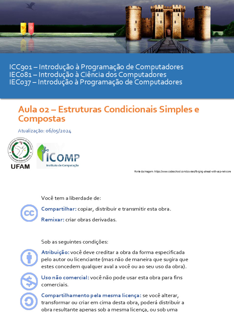 Aula 02 - Estrutura Condicional Simples e Composta 2024-02 | PDF
