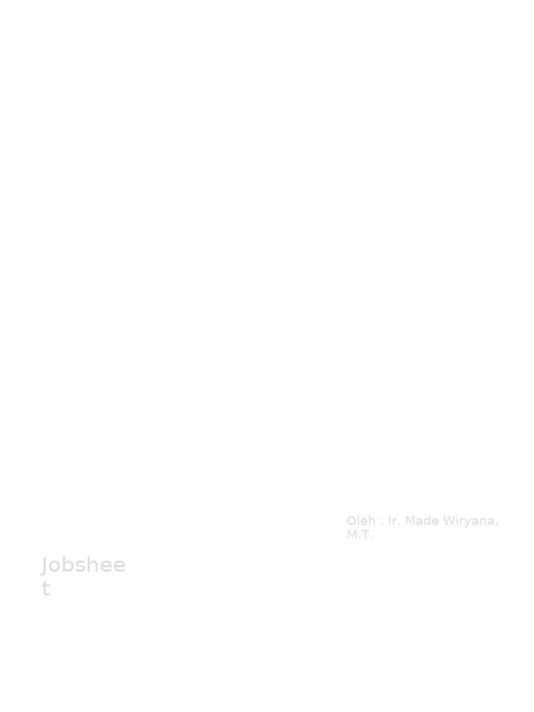 Jobsheet Rancangan Listrik Ver1.1.2024 | PDF