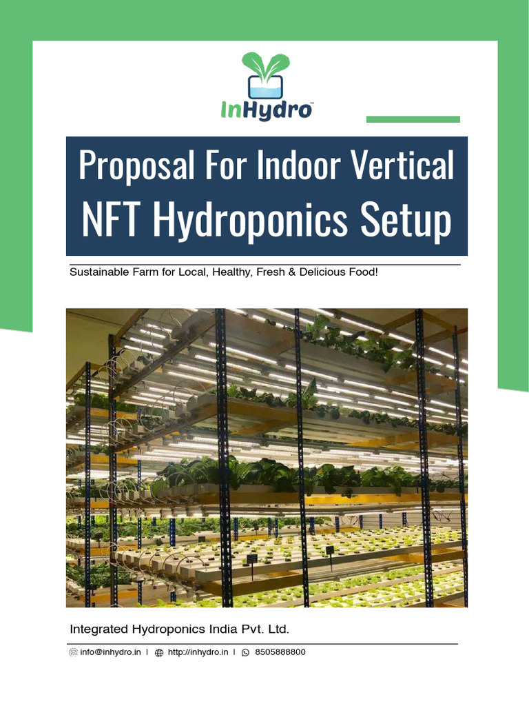 Indoor Vertical NFT Farm Setup | PDF | Hydroponics | Home & Garden
