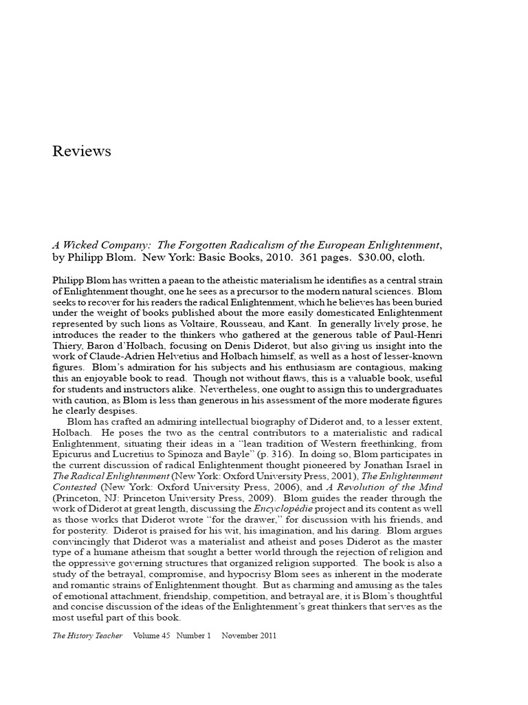 A Wicked Company The Forgotten Radicalis | PDF