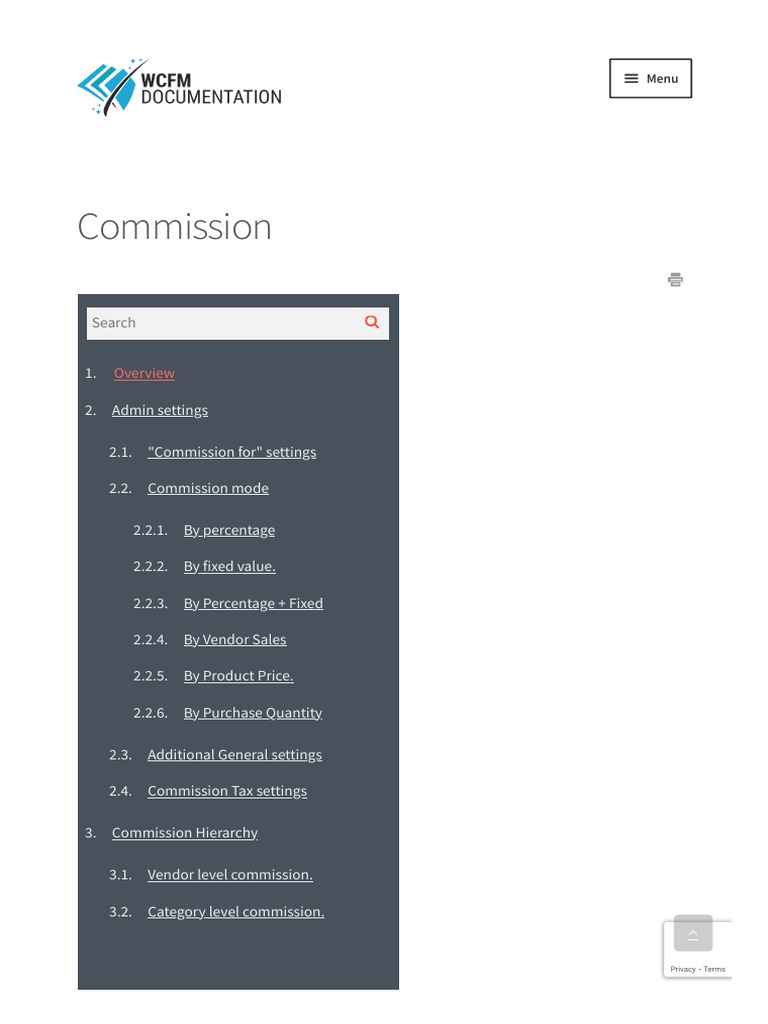 Commission - WCFM Documentation | PDF | Prices | Finance & Money Management