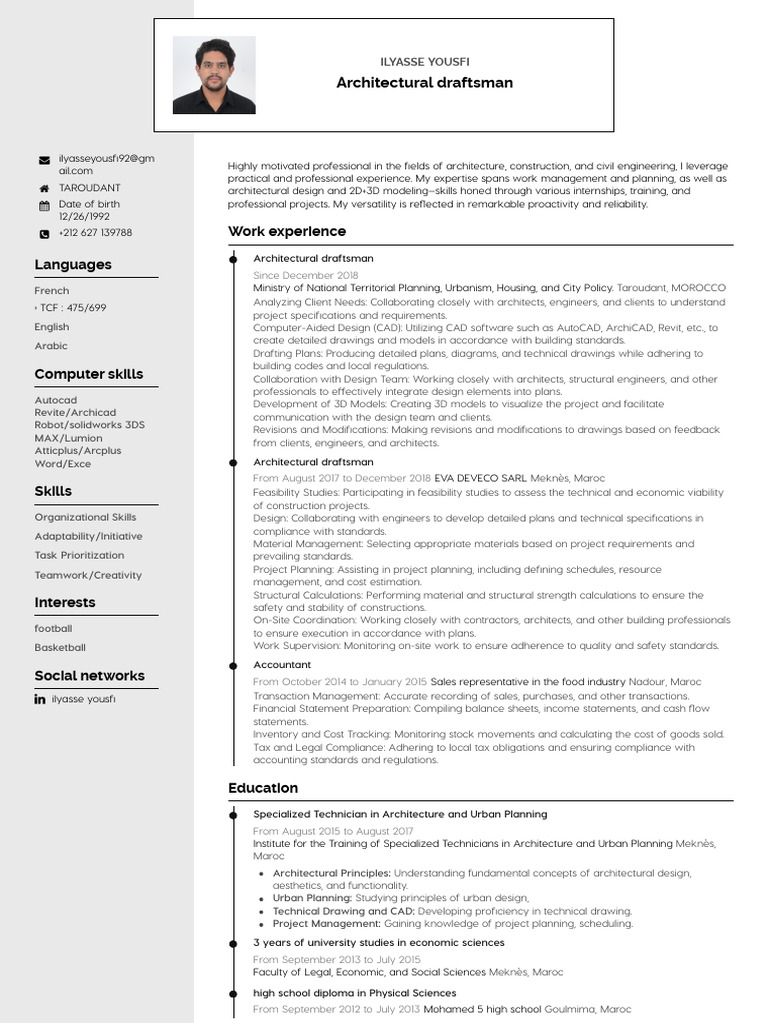 CV Ilyasse Yousfi Eng | PDF