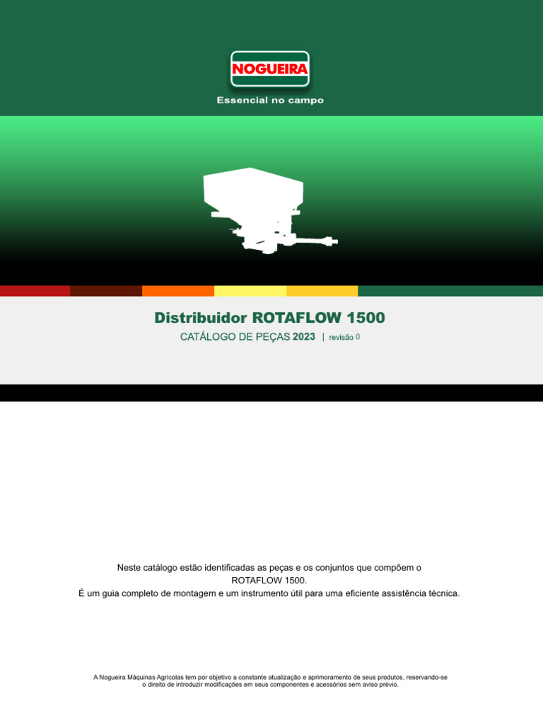 Catalogo de Pecas Rotaflow 1500 2023 Rev 0 | PDF
