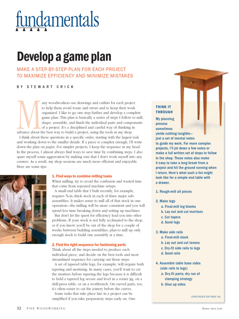 Develop A Game Plan: Fundamentals | PDF