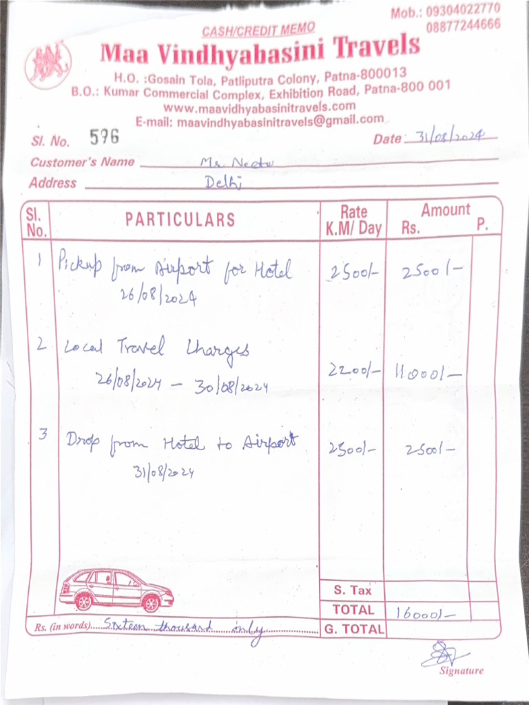 Patna Taxi Bill | PDF