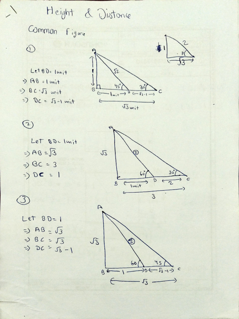 Trigonometry SSC | PDF