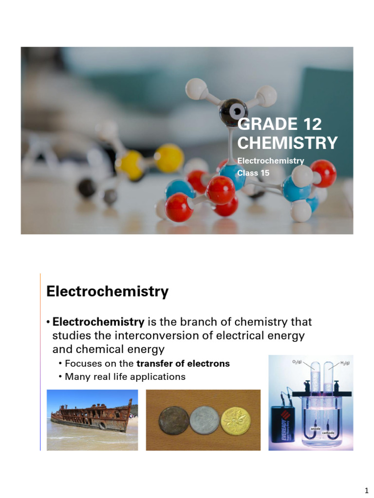 Class15 G12 Chemistry Lesson | PDF