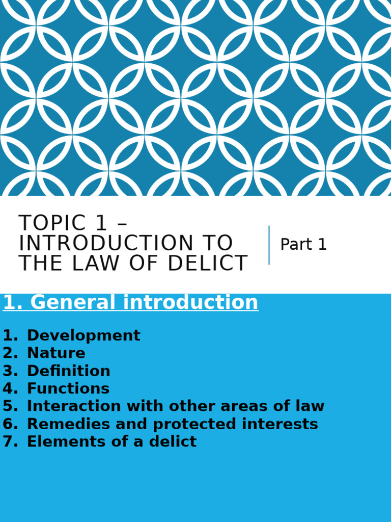 Topic 1 - Introduction | PDF