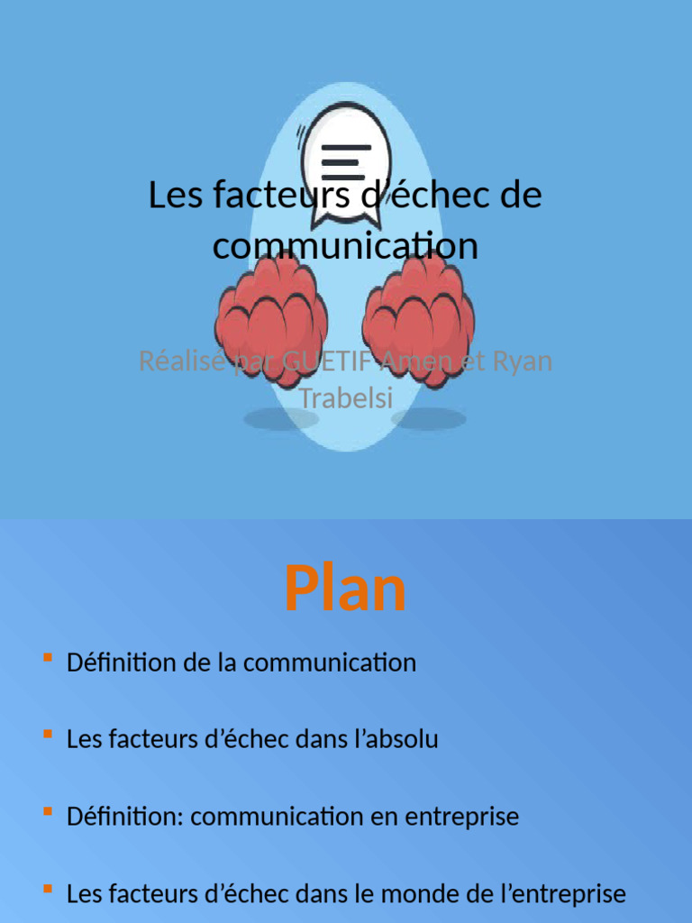 Les Facteurs D Echec de Communication | PDF