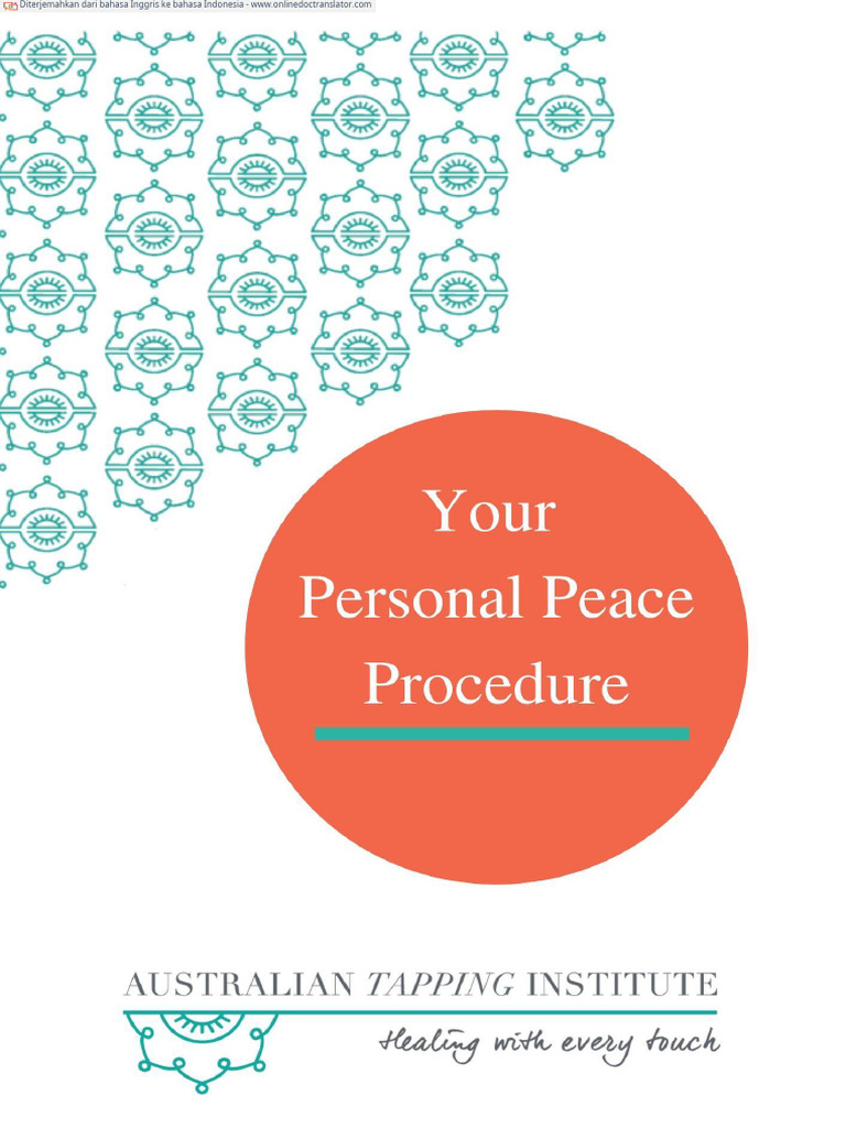 Personal Peace Procedure Handout - En.id | PDF