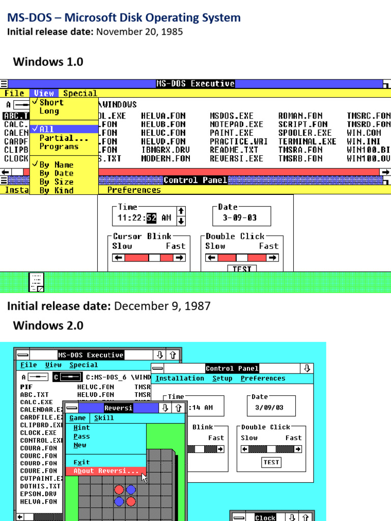 List of Windows Operating System Versions & History | PDF