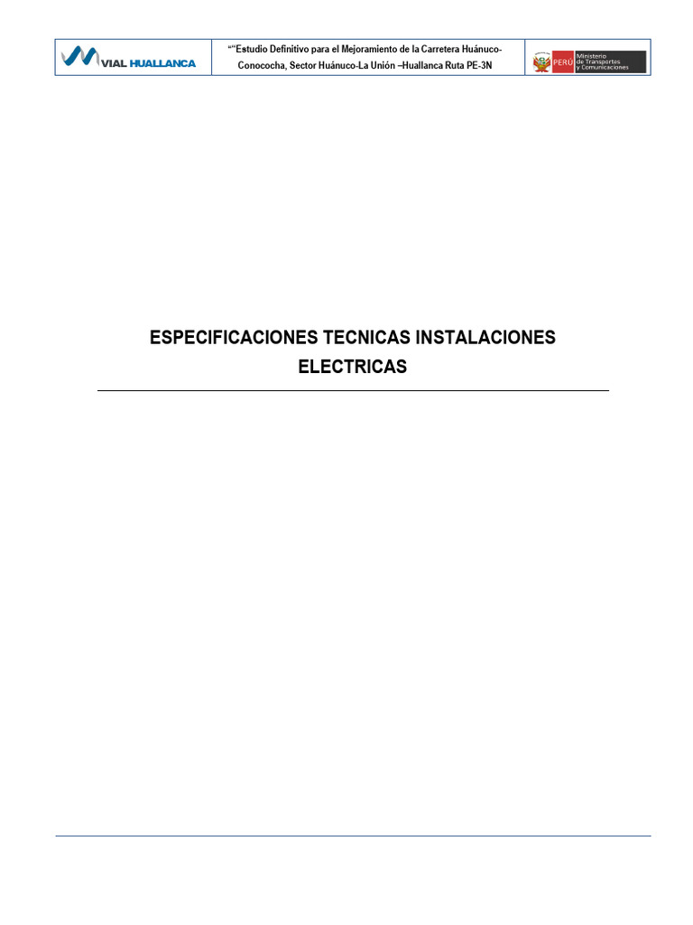 2.especificaciones Tecnicas - Electrica | PDF | Cobre | Aislador (Electricidad)