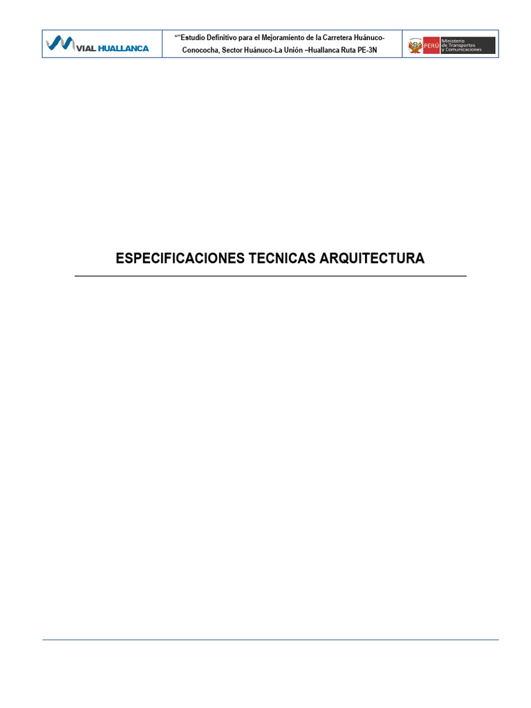 1.especificaciones Tecnicas - Arquitectura | PDF | Hormigón | Albañilería