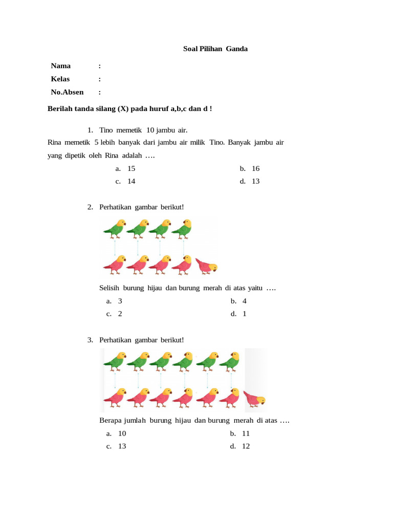 Soal Pilihan Ganda | PDF