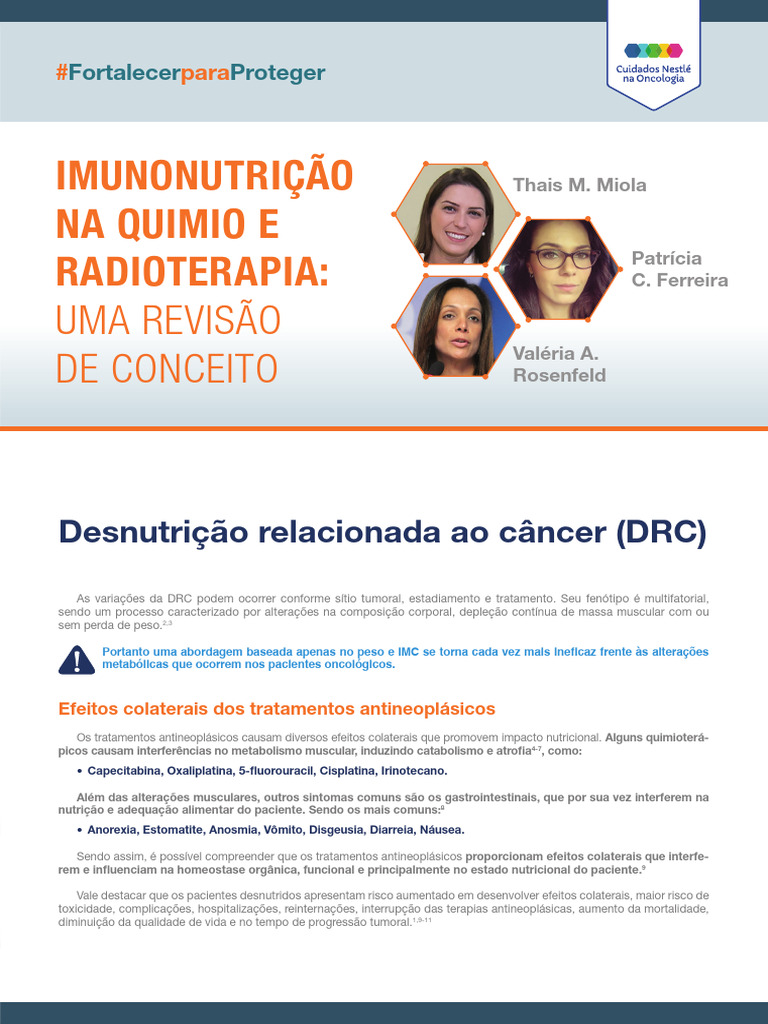 Compêndio Imunonutrição Na Quimio e Radioterapia | PDF