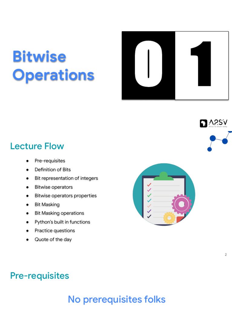 A2sv G5 Bitwise Operation With Code Merged Pdf Numbers Computing 