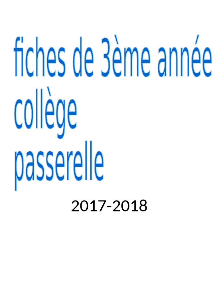 Fiches 3ea Periode 2 2018 | PDF