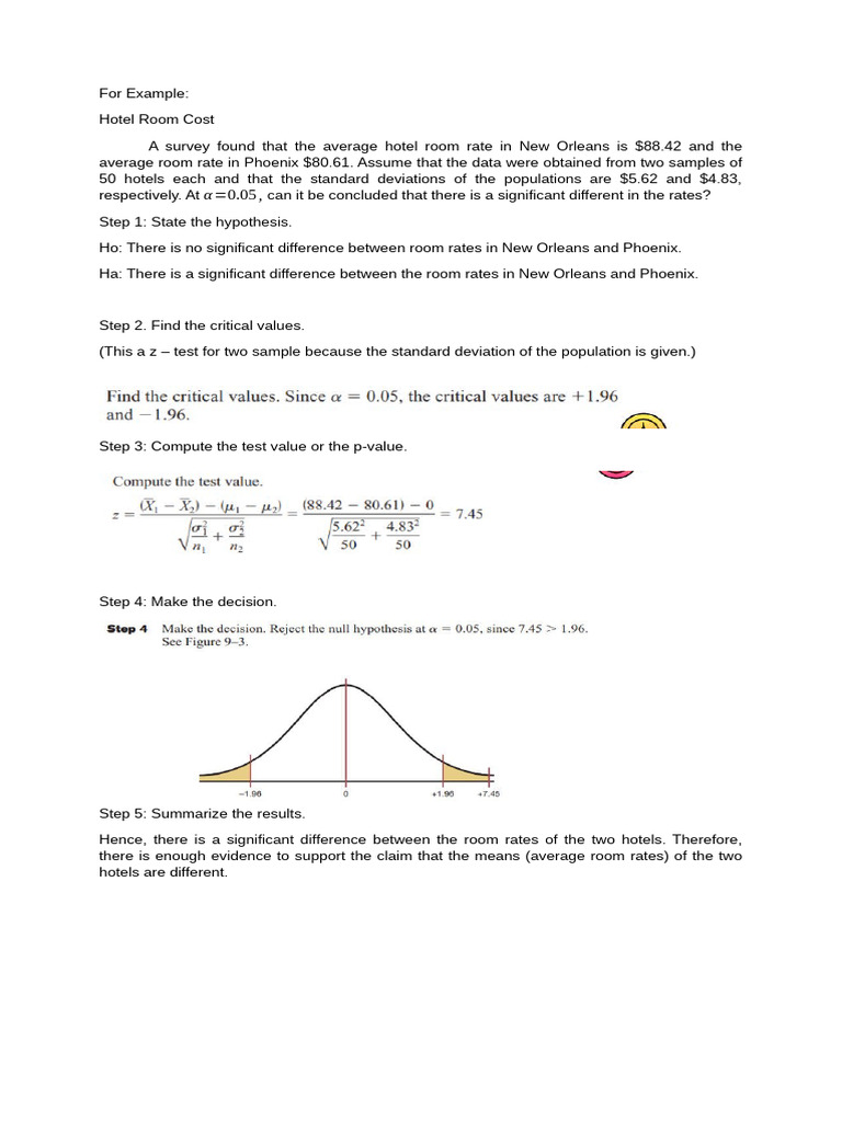 Z Test and T Test Activity | PDF