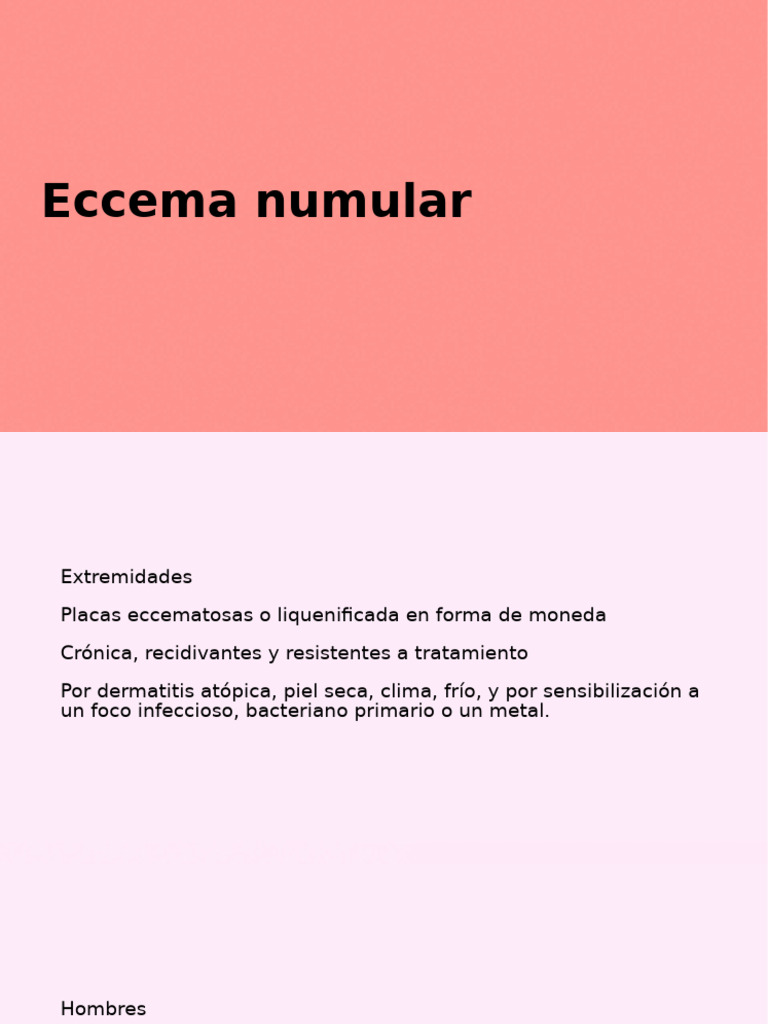 Eccema Numular y Liquen Simple | PDF | Piel | Dermatología