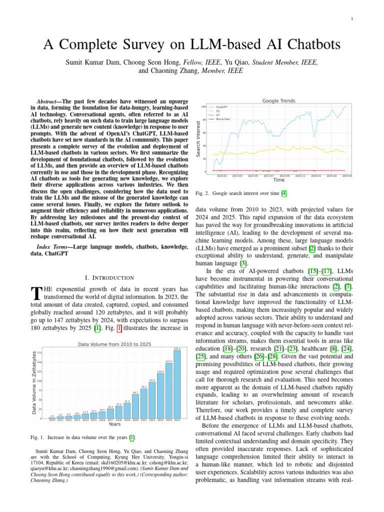 A Complete Survey On LLM-based AI Chatbots | PDF A Complete Survey On LLM-based AI Chatbots | PDF