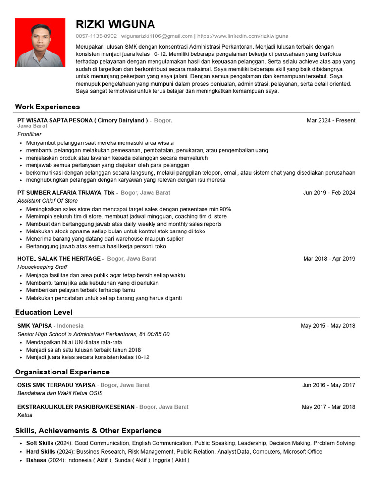 Resume Rizki Wiguna | PDF