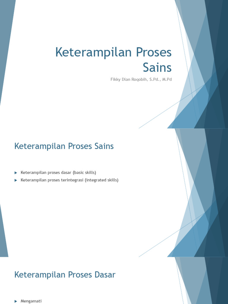 Keterampilan Proses Sains | PDF