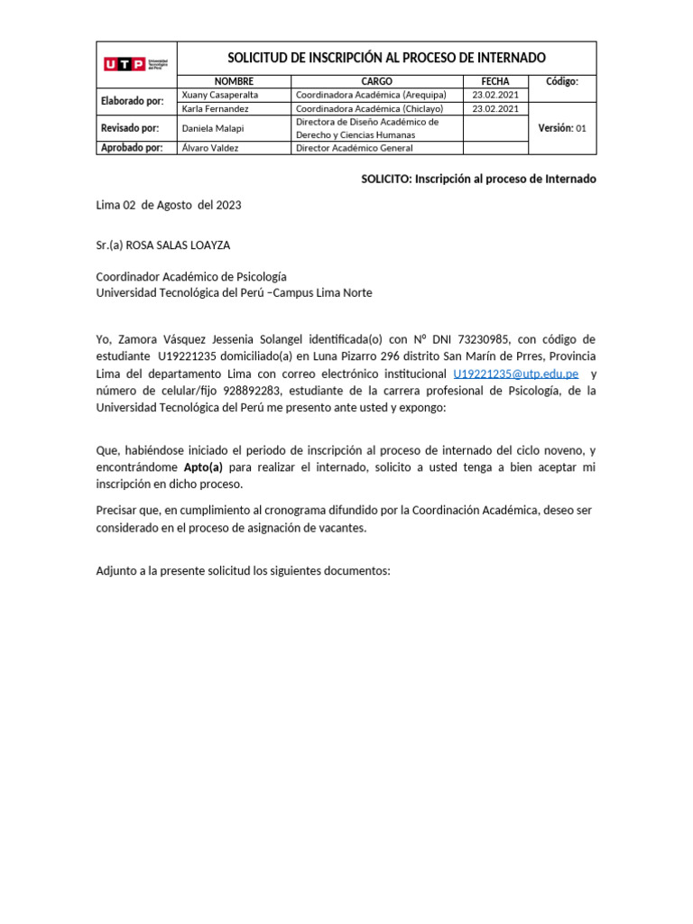 Modelo de Carta | PDF