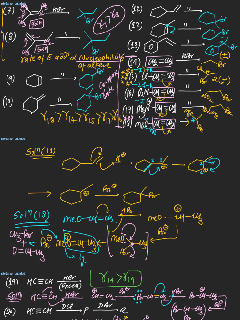 Reaction Mechanism - L-12 (Class Notes) NJ - 247 | PDF