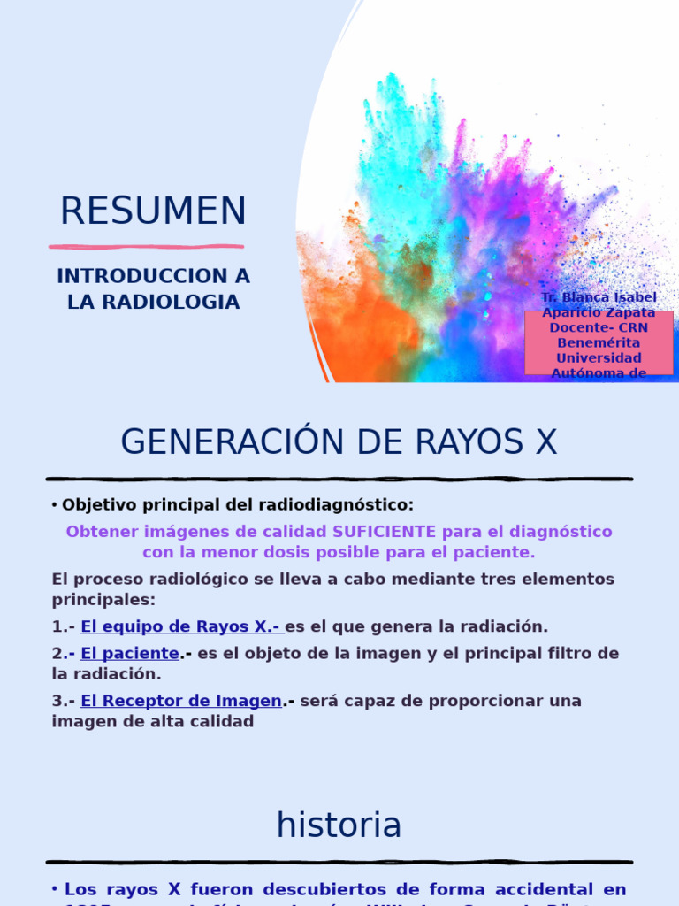 Resumen Intro Radiologia | PDF
