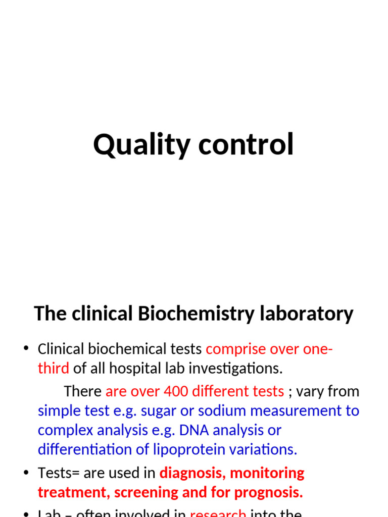 Quality Control | PDF