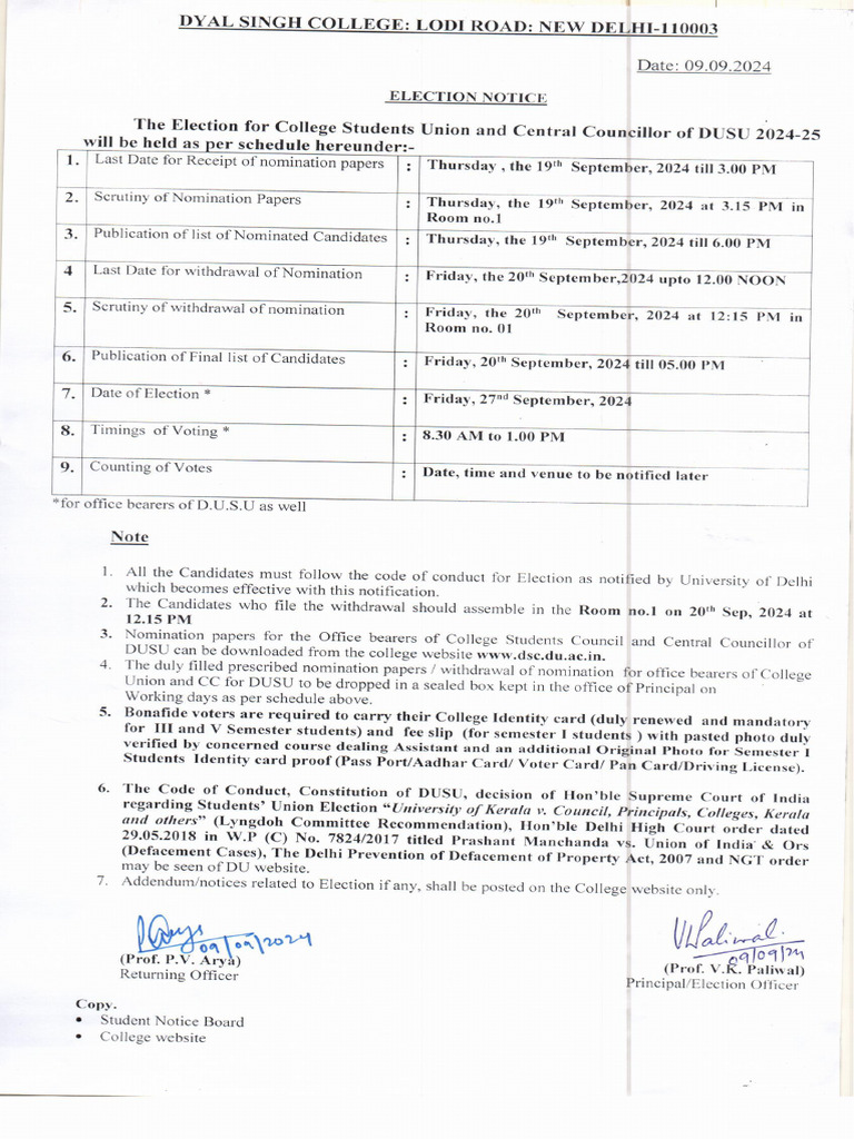 Election Notice | PDF