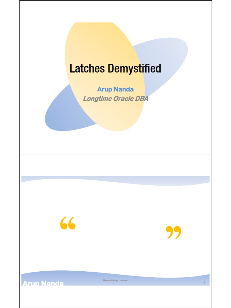 Nanda Latches Demystified | PDF