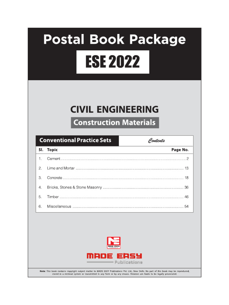 Construction Materials CP | PDF