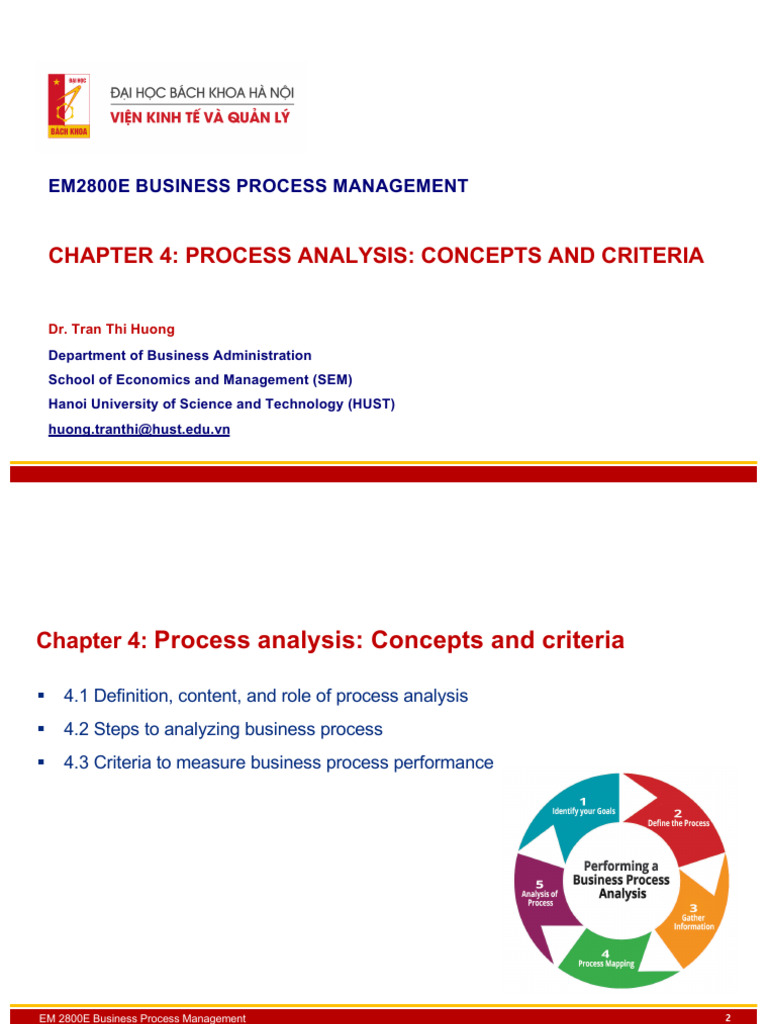 BPM Ch4 Process Analysis Concept and Critieria | PDF