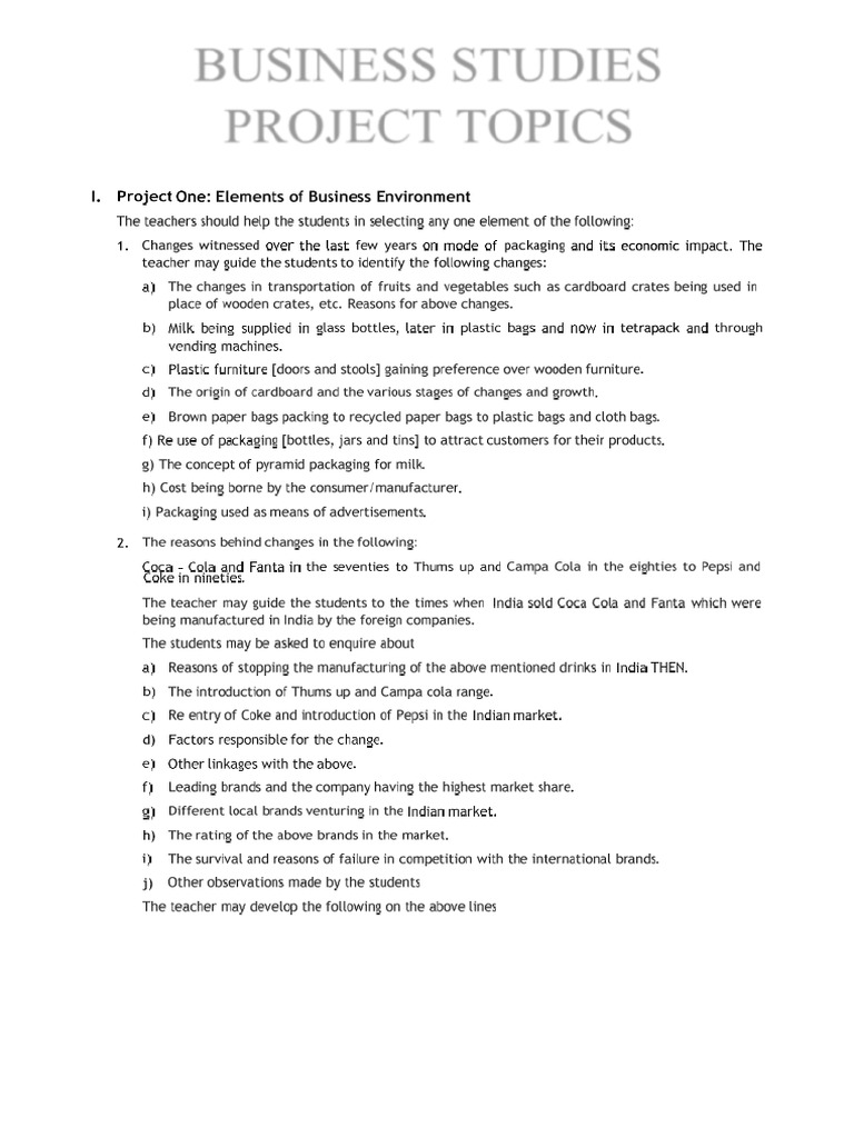 Class 12th BST Topics | PDF