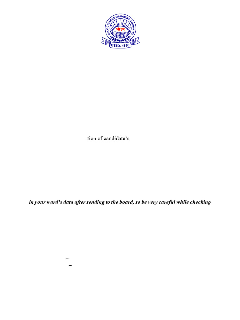 Important Instructions For The AISSCE & AISSE | PDF