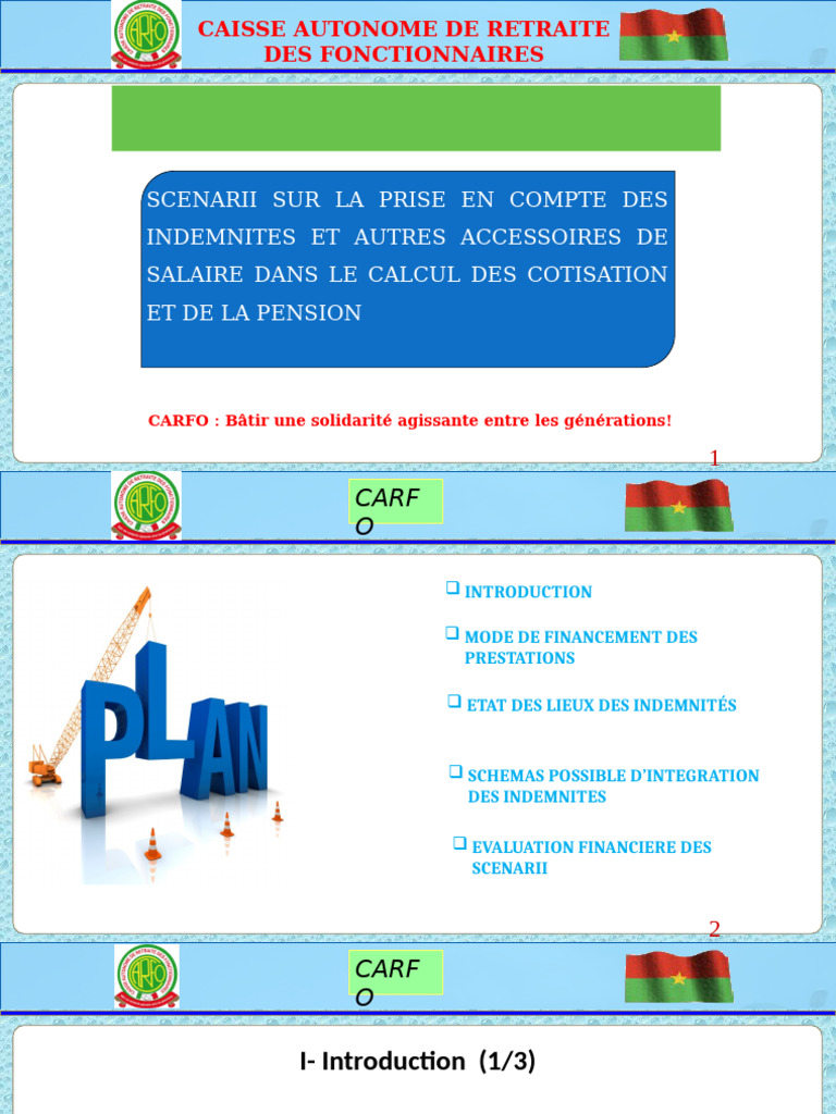 Prise en Compte Des Indemnites Dans Le Calcul Des Cotisation Et de La ...