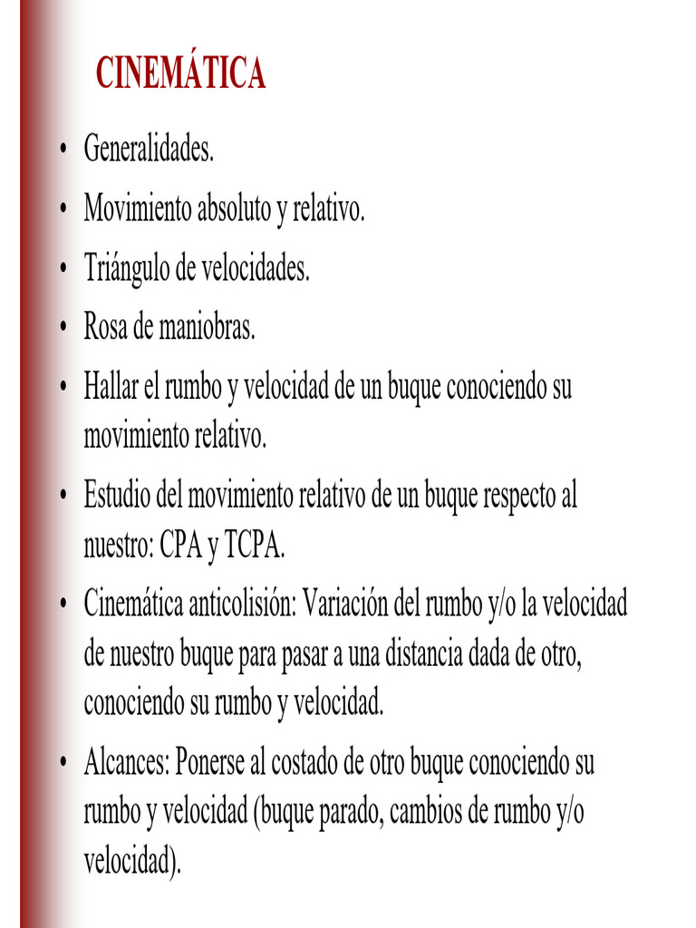Tema V - Cinemática - Moodle | PDF
