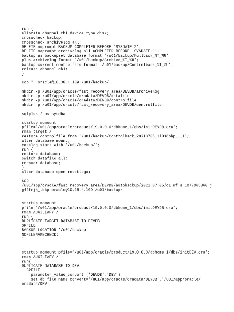Restore - Recover Vs Clone | PDF