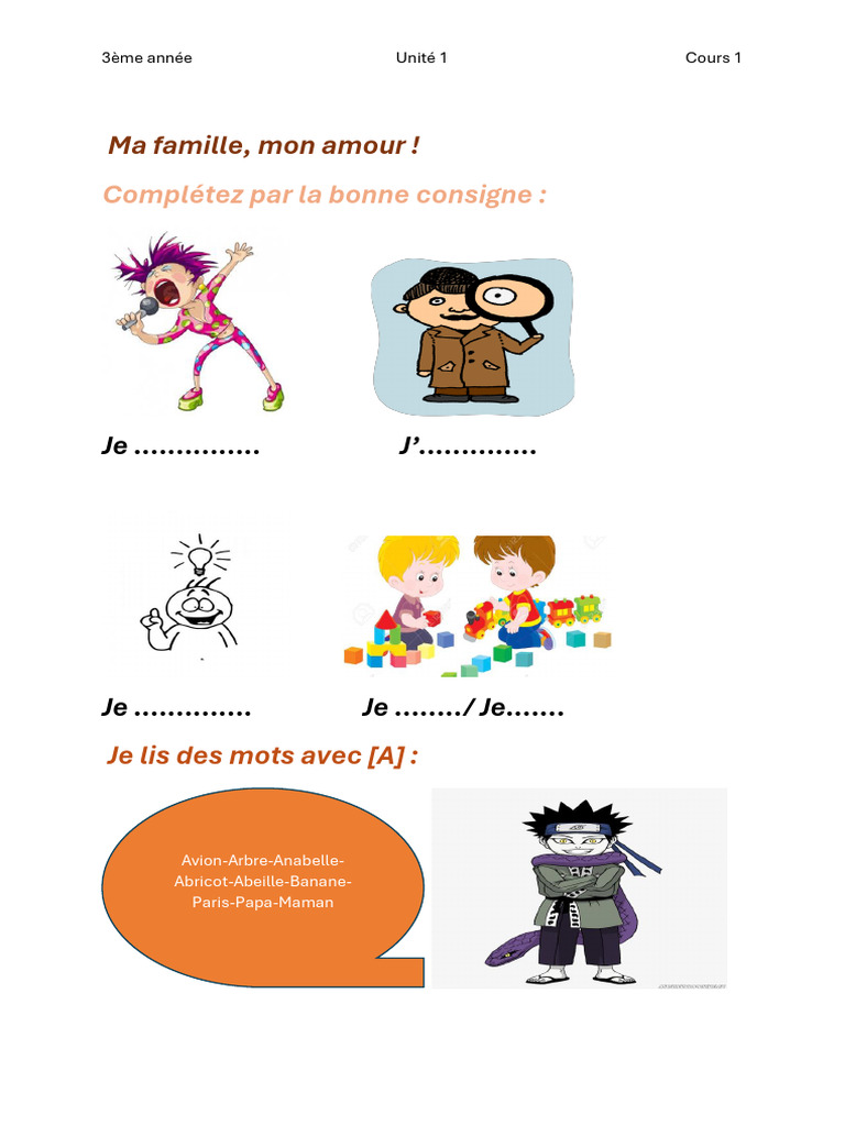 Moi Et Ma Famille | PDF