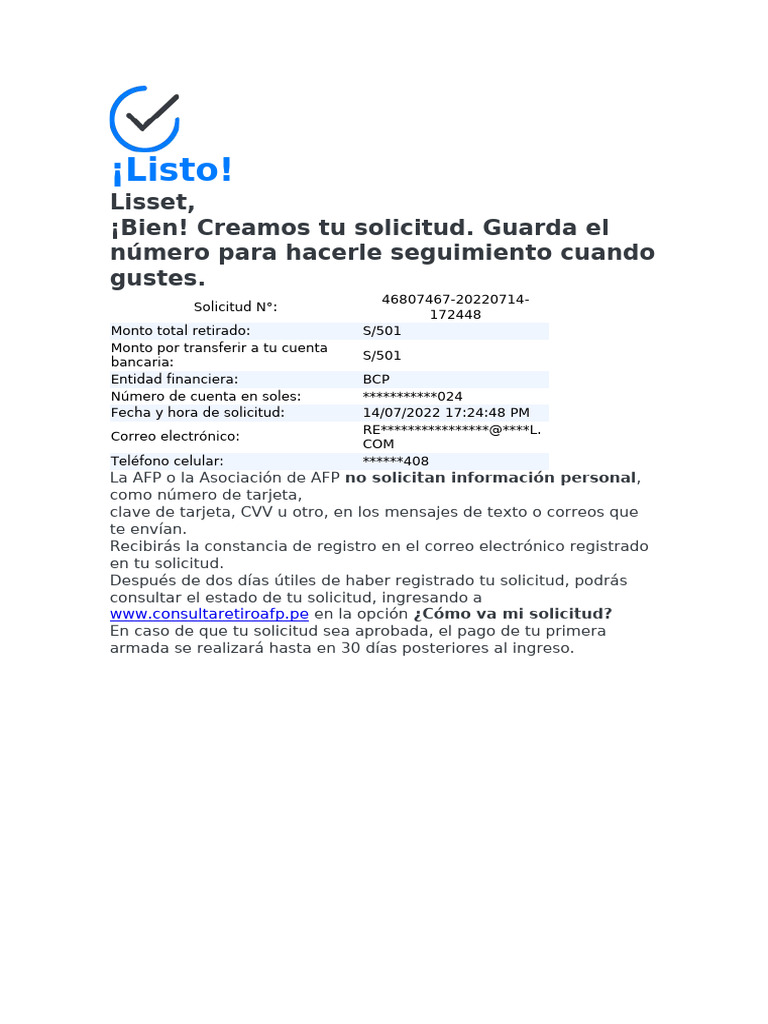 Solicitud Afp | PDF | Ciencias sociales