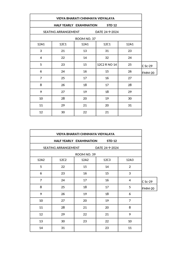Seating Plan 24 Sep Opt12 | PDF