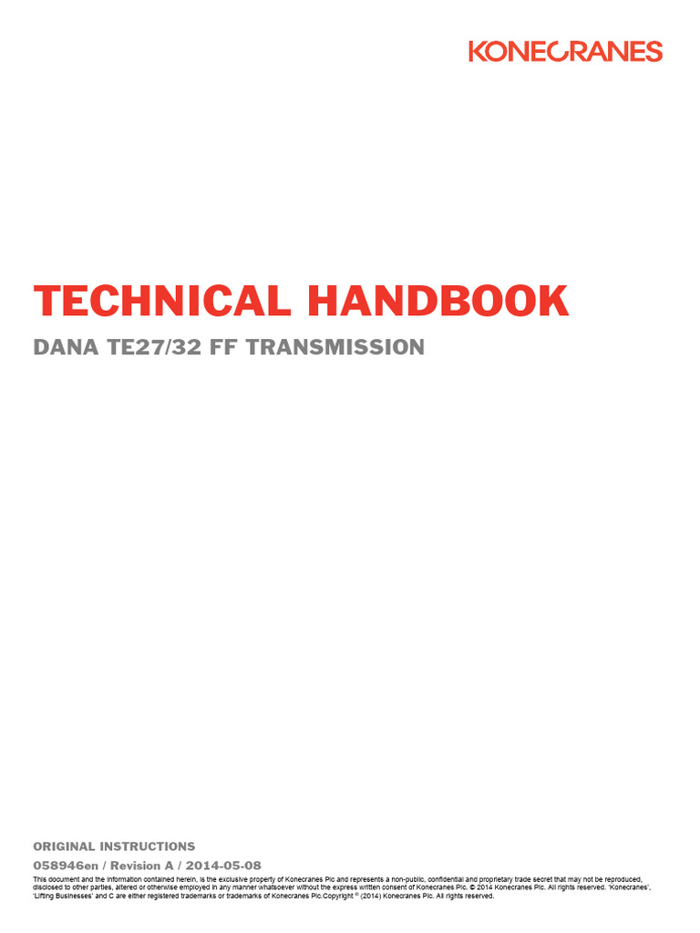 Dana Te27-32 FF Transmission | PDF