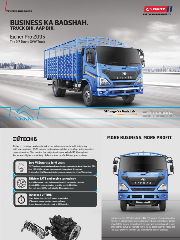 Eicher Pro 2095 Brochure | PDF